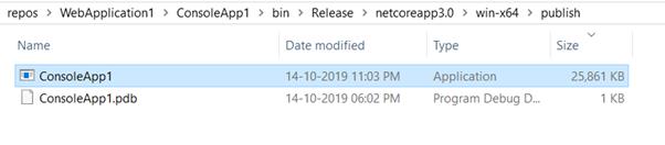 Creating Trimmed Self Contained Single Executable Using Net Core 30